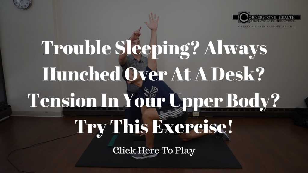 Trouble Sleeping? Always Hunched Over At A Desk? Tension In Your Upper ...